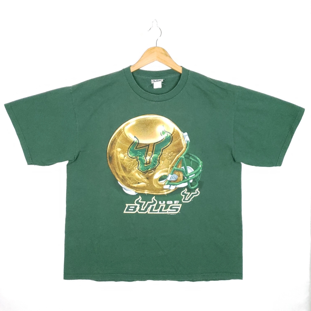 Vintage Usf Bulls Football Players Helmet Lee Sport T… - Gem